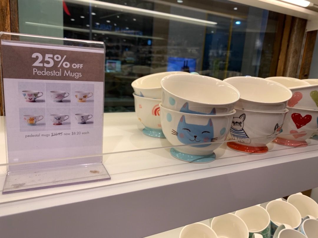 Pedestal Mug Morgan & Finch Bowl Cup, Furniture & Home Living ...