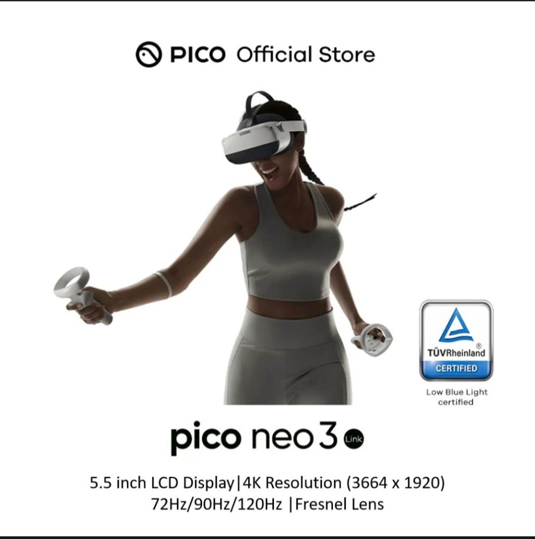 PICO Neo3 Link All-In-One 4k Resolution VR Device 6/256GB + Starter, Video Gaming, Gaming ...