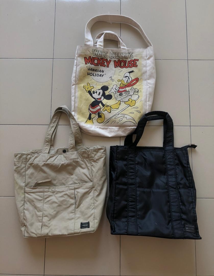 Portal/Disney Tote beg, Men's Fashion, Activewear on Carousell