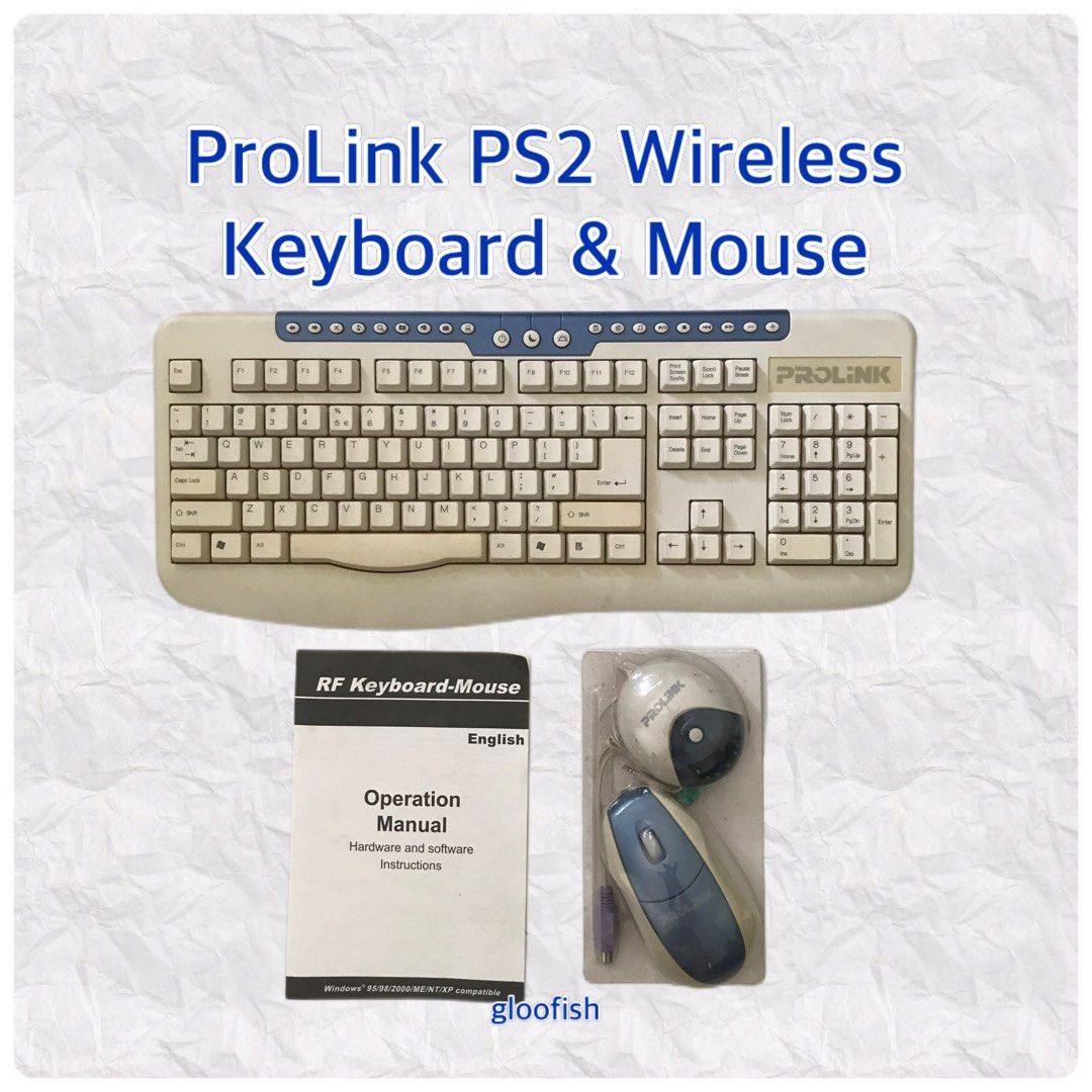 ProLink PS2 Wireless Keyboard & Mouse, Computers & Tech, Parts ...