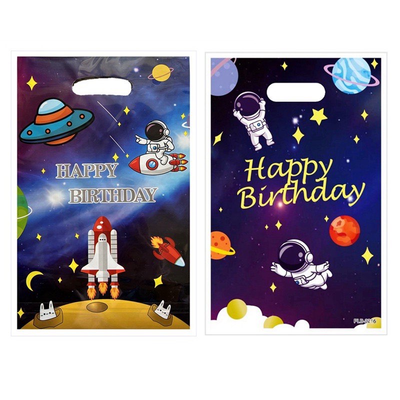 [Ready Stock] 10Pcs/Pack Outer Space Astronaut Loot Bags Goodie Bags ...