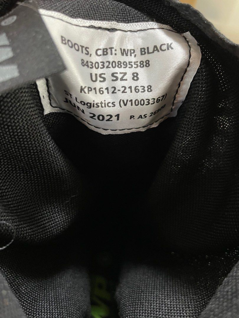 SAF / NS / WP COMBAT BOOTS (US 8), Men's Fashion, Footwear, Boots on ...