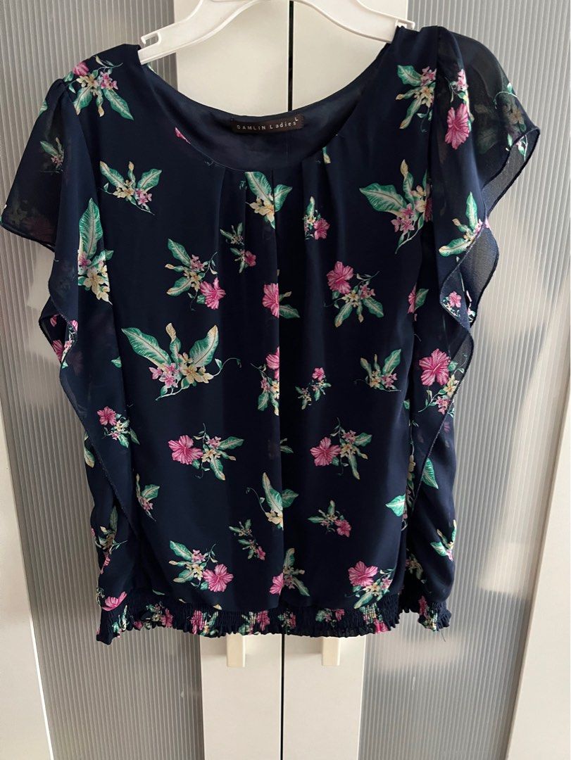 SAMLIN Ladies Blouse, Women's Fashion, Tops, Blouses on Carousell