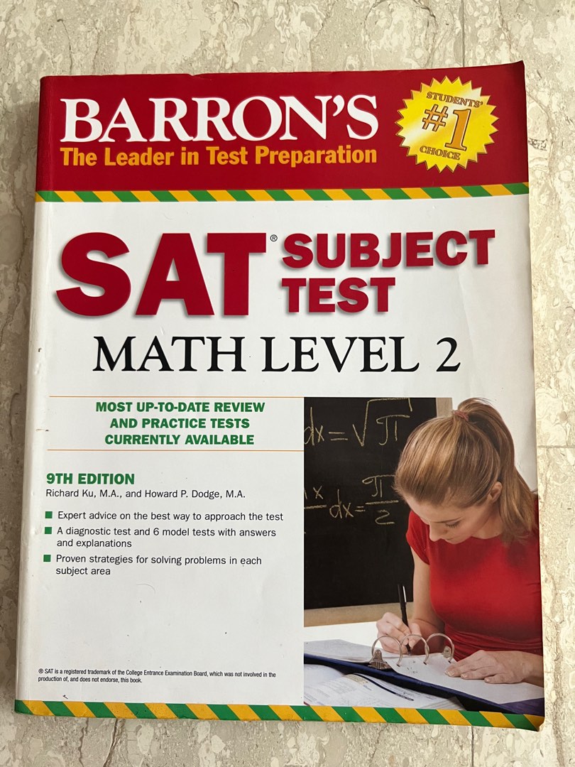 SAT MATHEMATICS (LVL 2) SUBJECT TEST, Hobbies & Toys, Books & Magazines ...