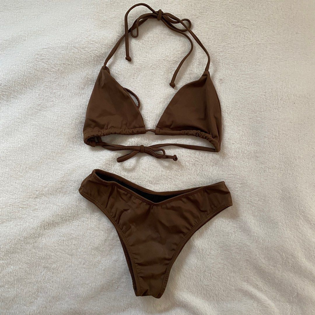 Sewlocal Triangle Bikini, Women's Fashion, Swimwear, Bikinis ...