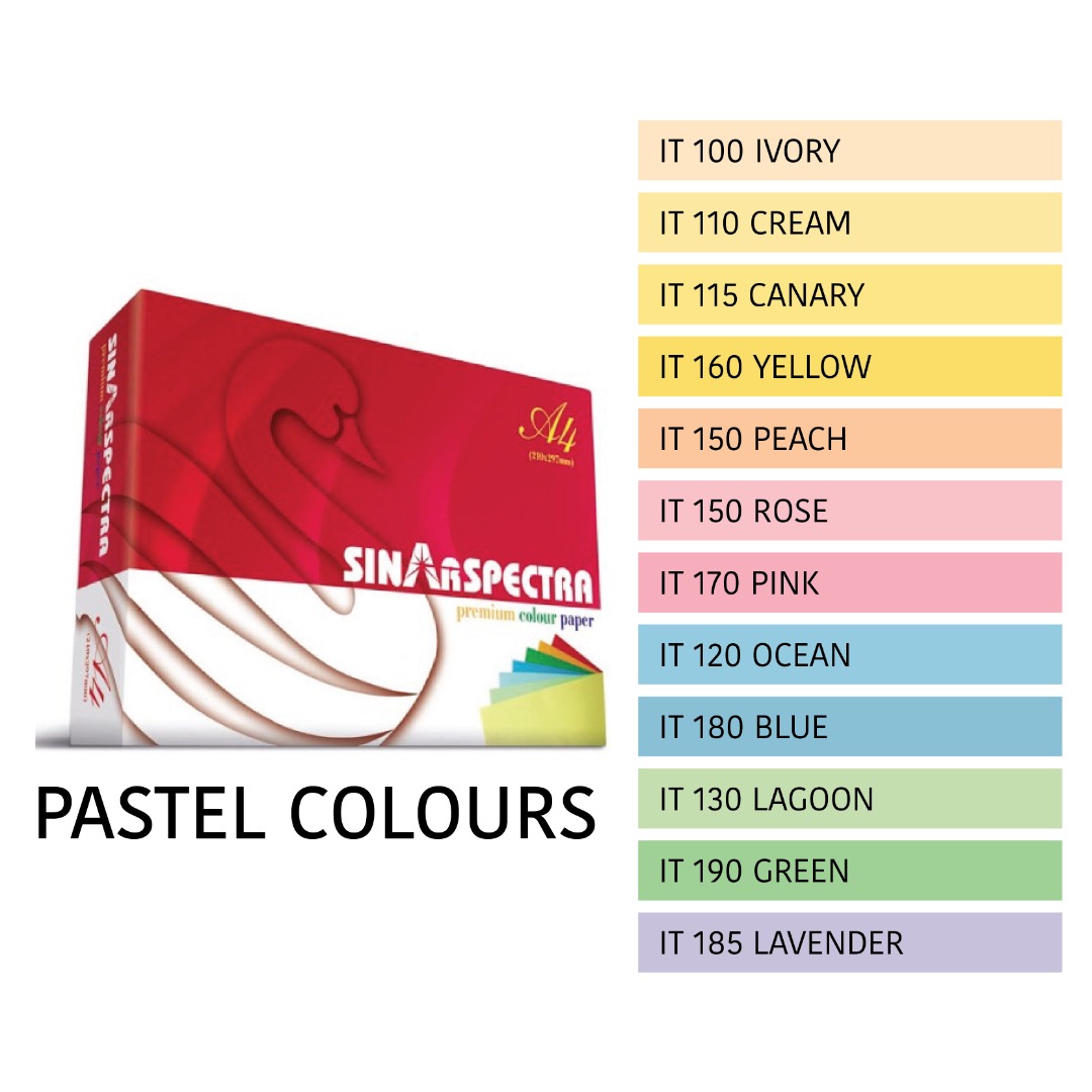 Sinar Photocopy Paper Colour Pastel 80gsm A4, Hobbies & Toys ...