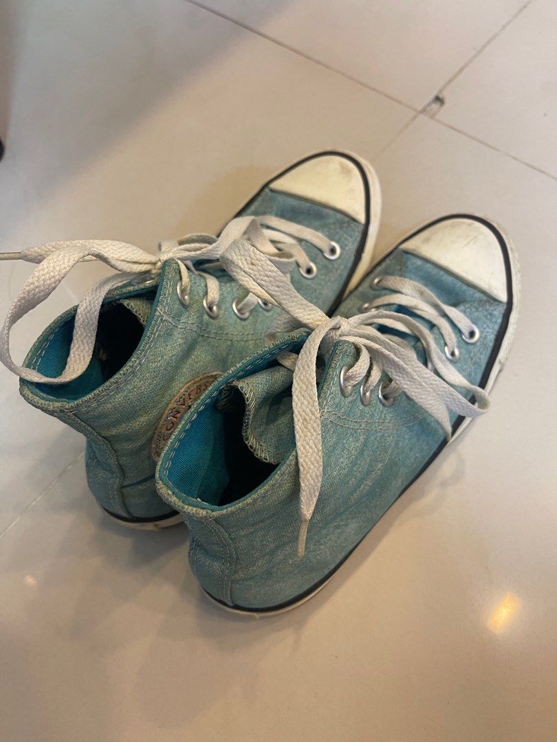 Sky blue Converse All Star, Women's Fashion, Footwear, Sneakers on ...