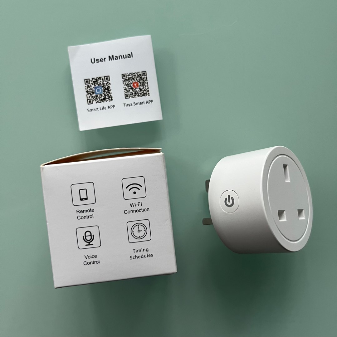 Smart Wi-Fi Socket UK Power Plug 智能WiFi港式英規插頭, 家庭電器, 其他家庭電器 - Carousell