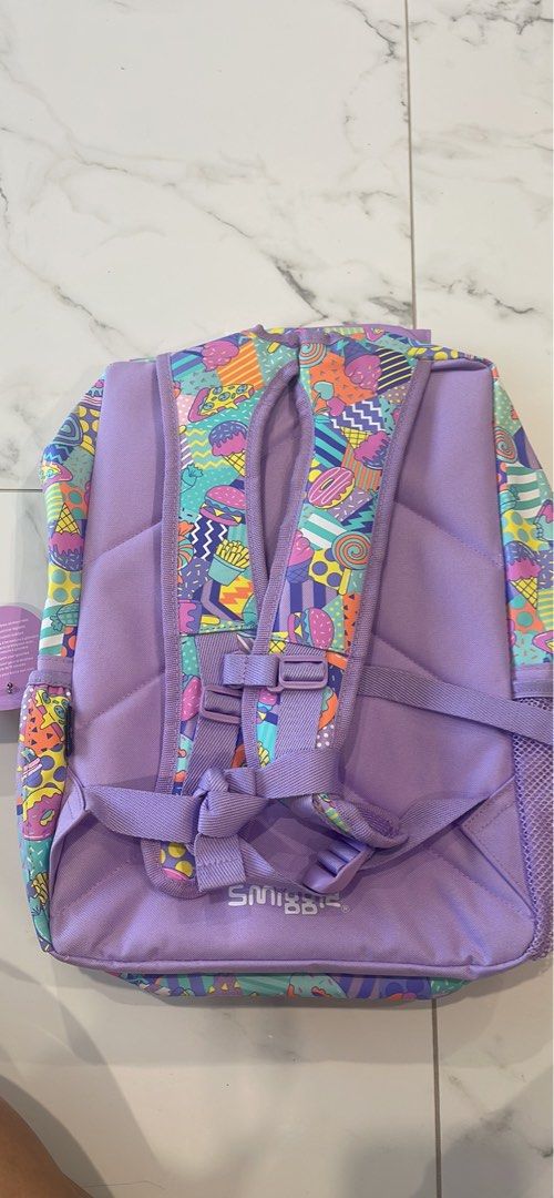 Smiggle backpack latest design girls purple, Women's Fashion, Bags ...