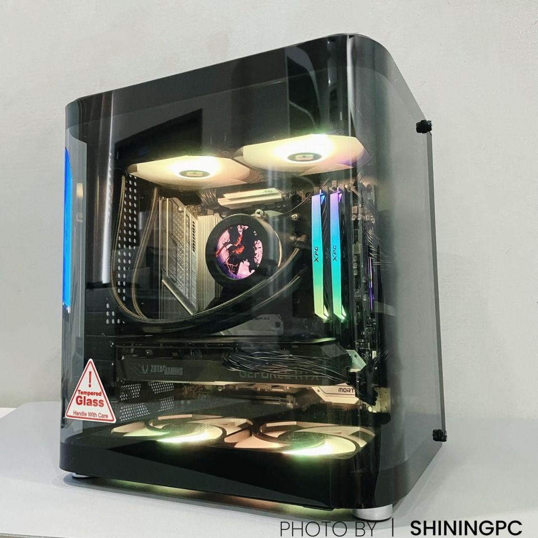 Special Compact Mini Casing LCD Screen Gaming PC RTX 3060, Computers ...