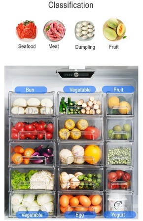 Stackable Fridge Storage Drawer, Furniture & Home Living, Kitchenware ...