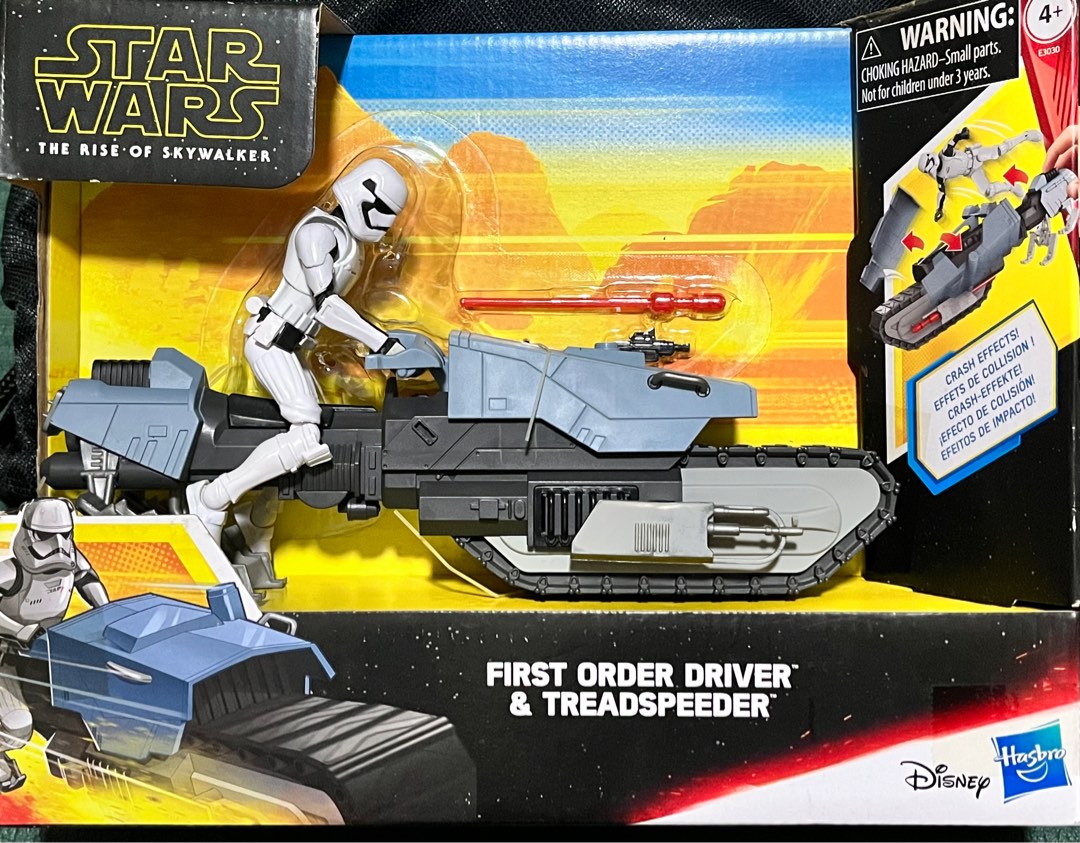 Star Wars First Order Driver & Treadspeeder Storm Trooper Speeder ...