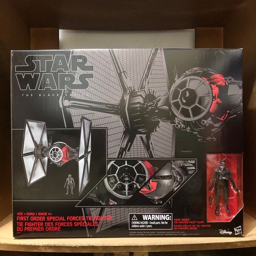 Star Wars The Black Series First Order Special Forces TIE Fighter on ...