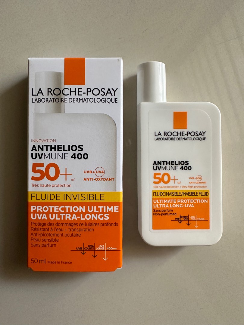 Sunblock SPF 50+ La Roche Posay Anthelios UVmune 400, Kesehatan ...