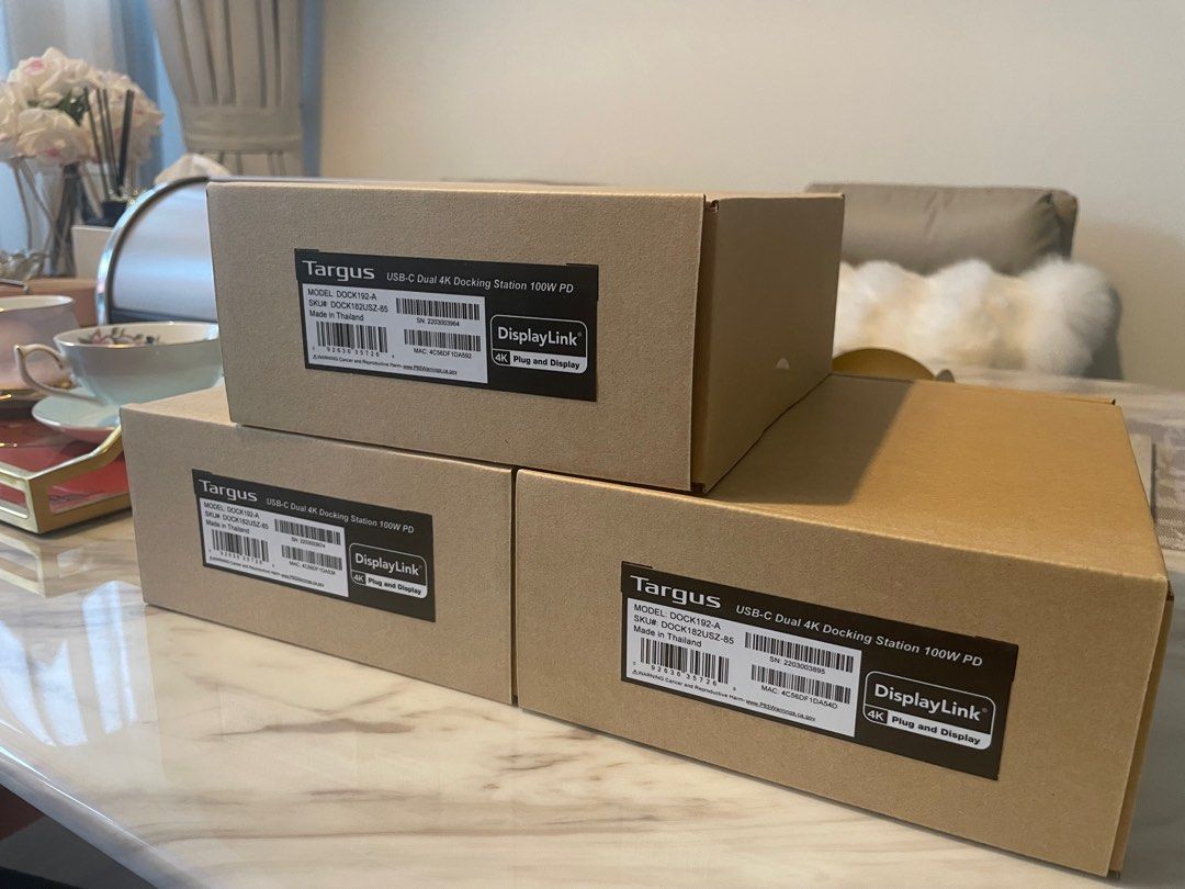 Targus USB-C Universal Quad 4K (QV4K) Docking Station with 100W Power ...