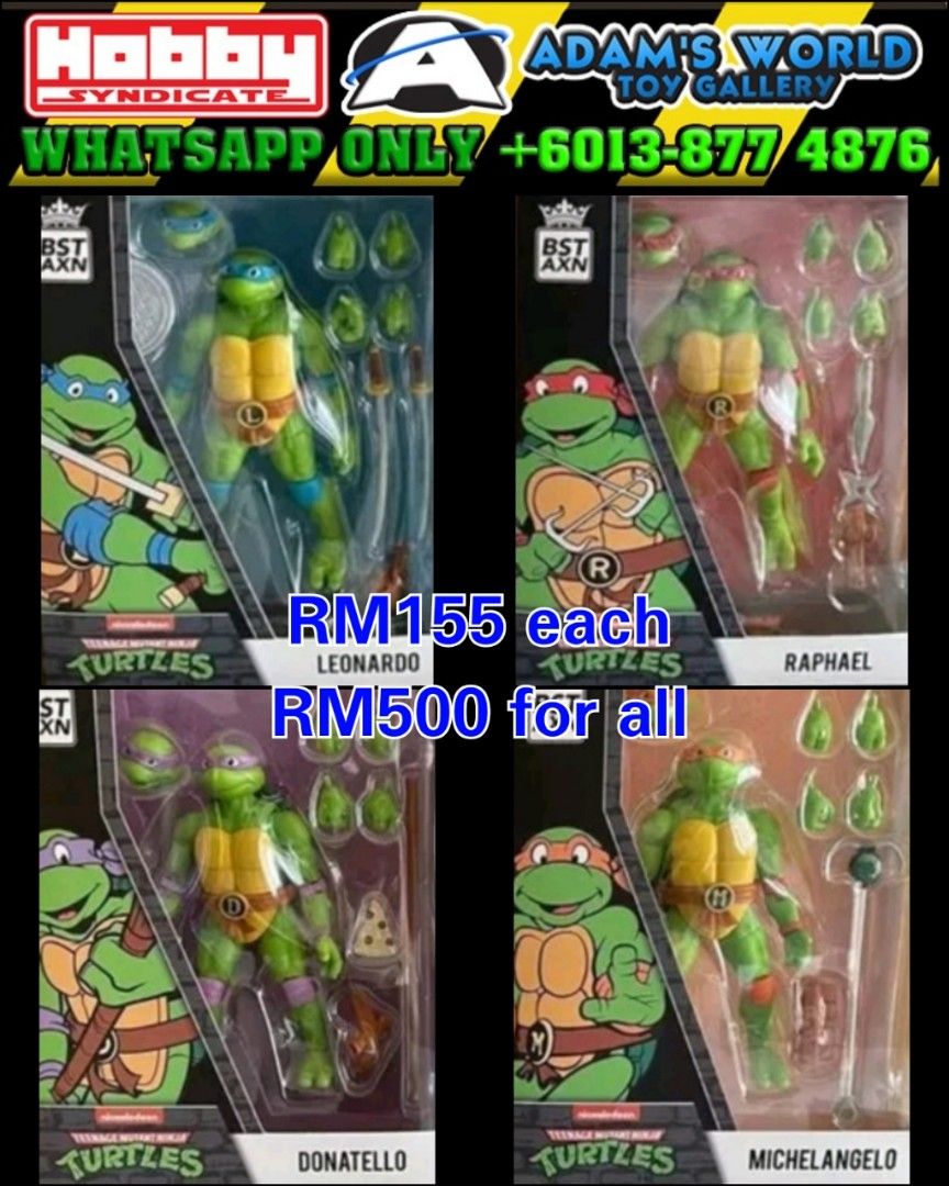 Teenage Mutant Ninja Turtles 80's Cartoon Version action figure ...