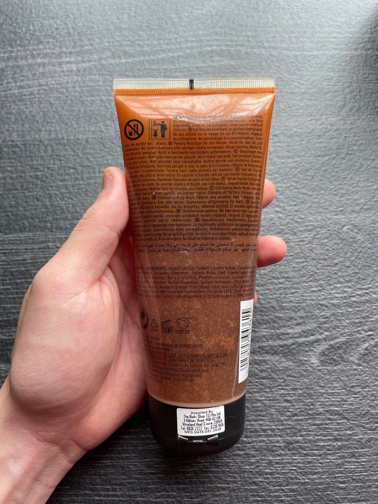 The Body Shop Satsuma Orange Body Polish, Beauty & Personal Care, Bath & Body, Bath on Carousell