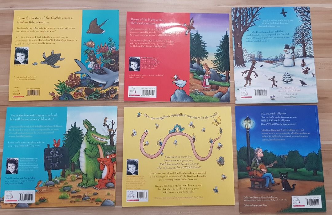 The Gruffalo series book & CD 6-book set, Hobbies & Toys, Books ...