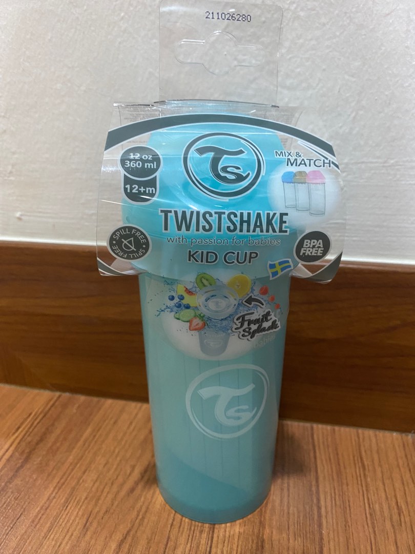 Twistshake Kid Cup (360ml), Spill Free with Fruit Mixer for Active ...