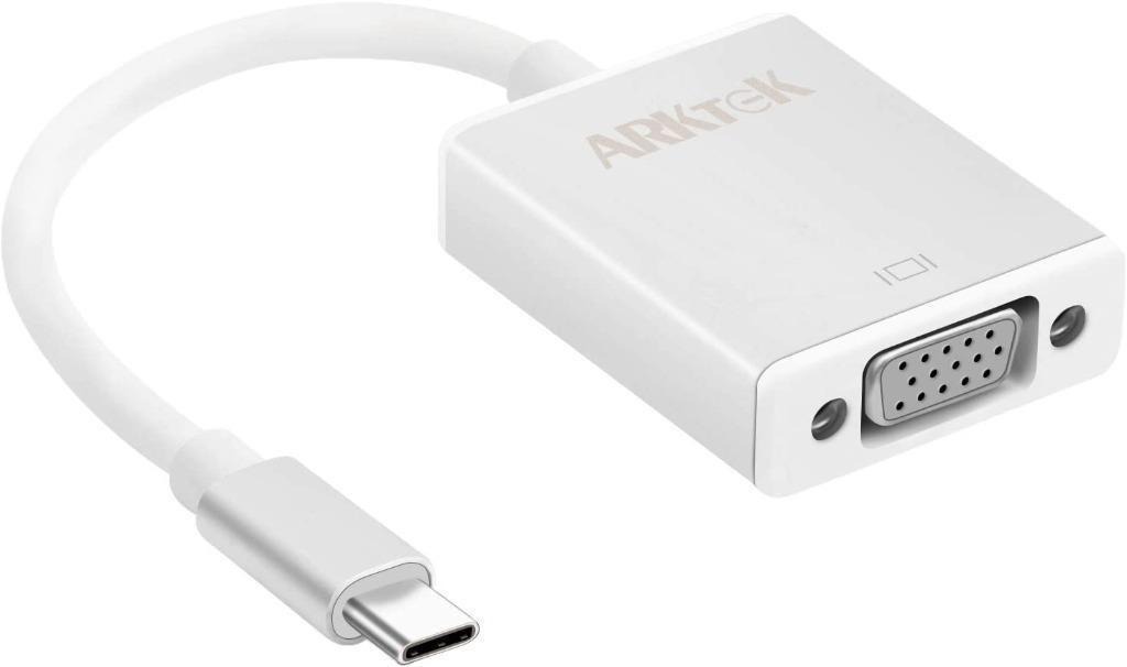 USB-C to VGA Adapter - ARKTEK USB Type C (Thunderbolt 3) to VGA Cable ...