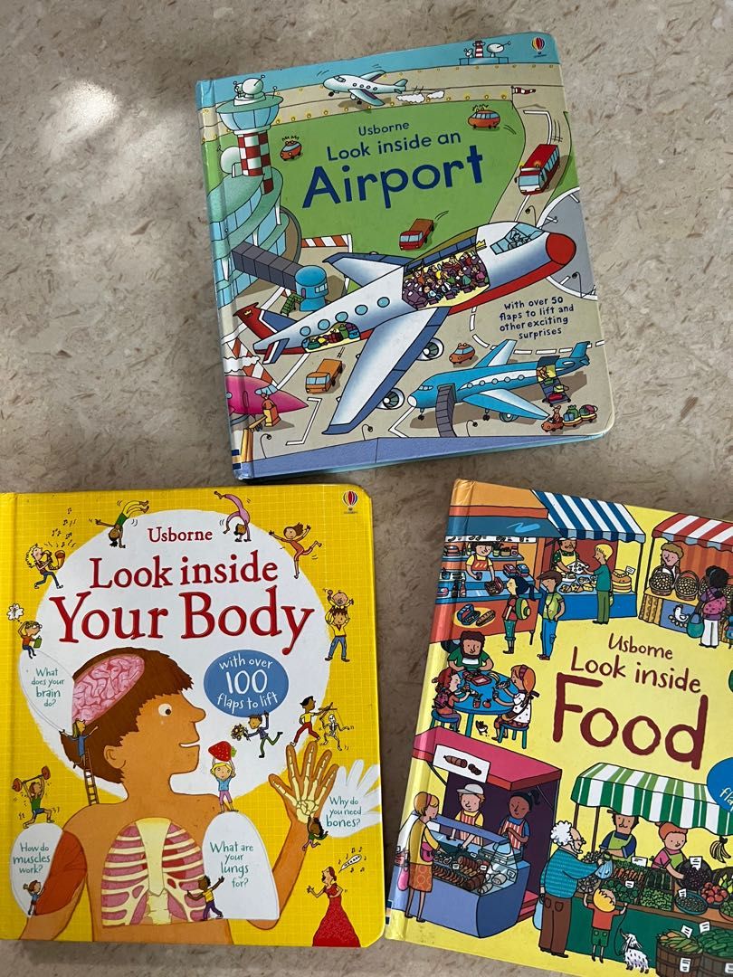 Usborne Flip Book - Look Inside Food, Hobbies & Toys, Books & Magazines ...