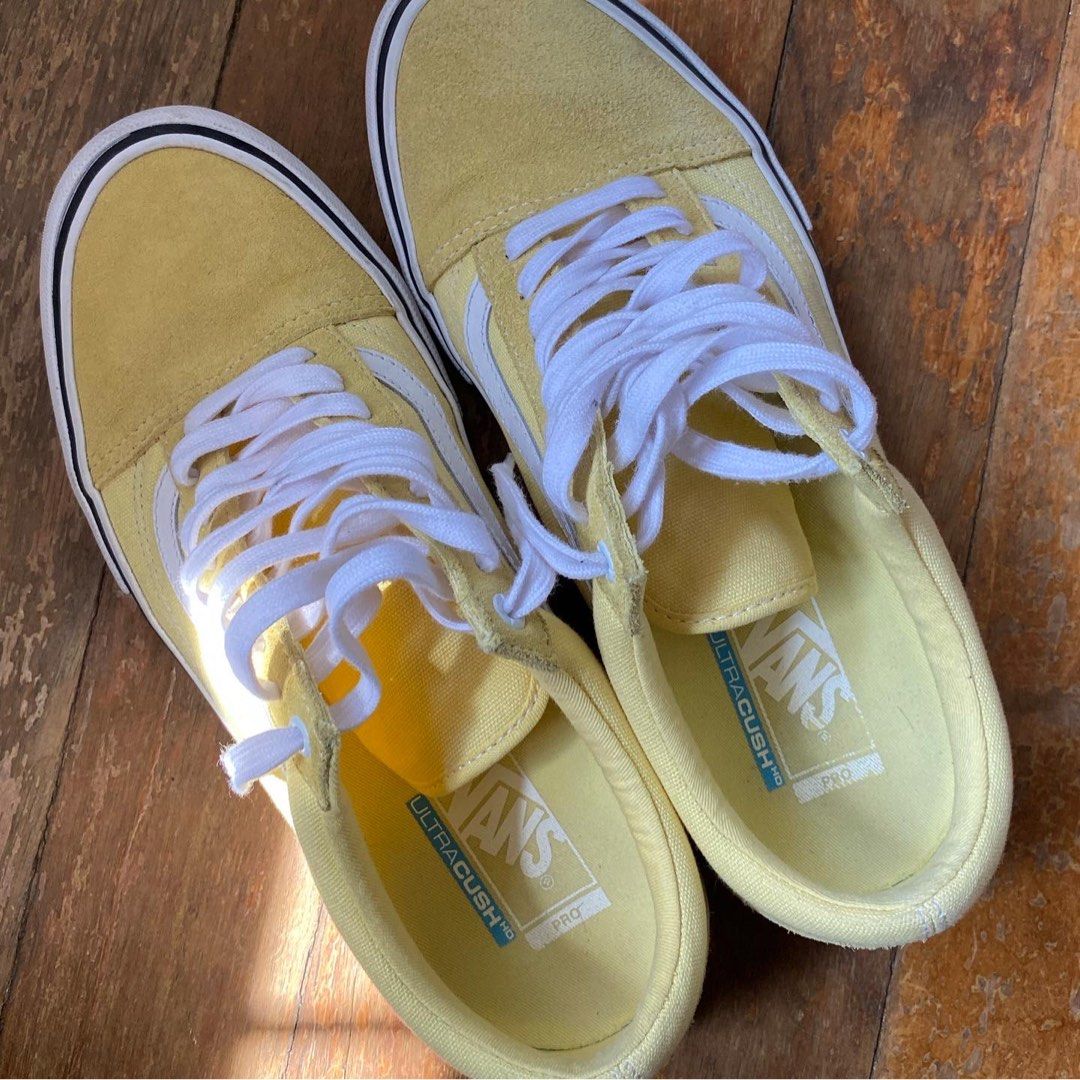 Vans Old Skool Ultracrush Pro (Golden haze/True White) on Carousell