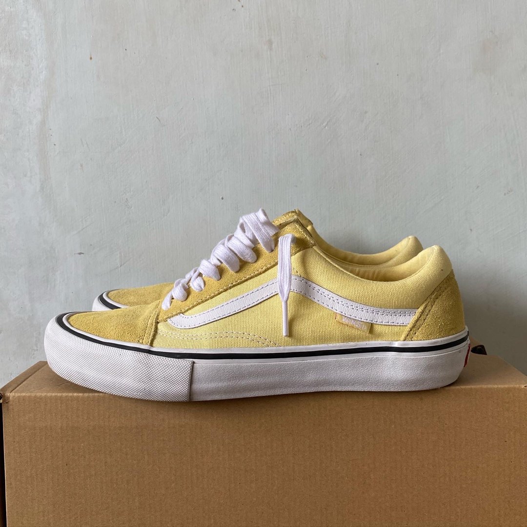 Vans Old Skool Ultracrush Pro (Golden haze/True White) on Carousell