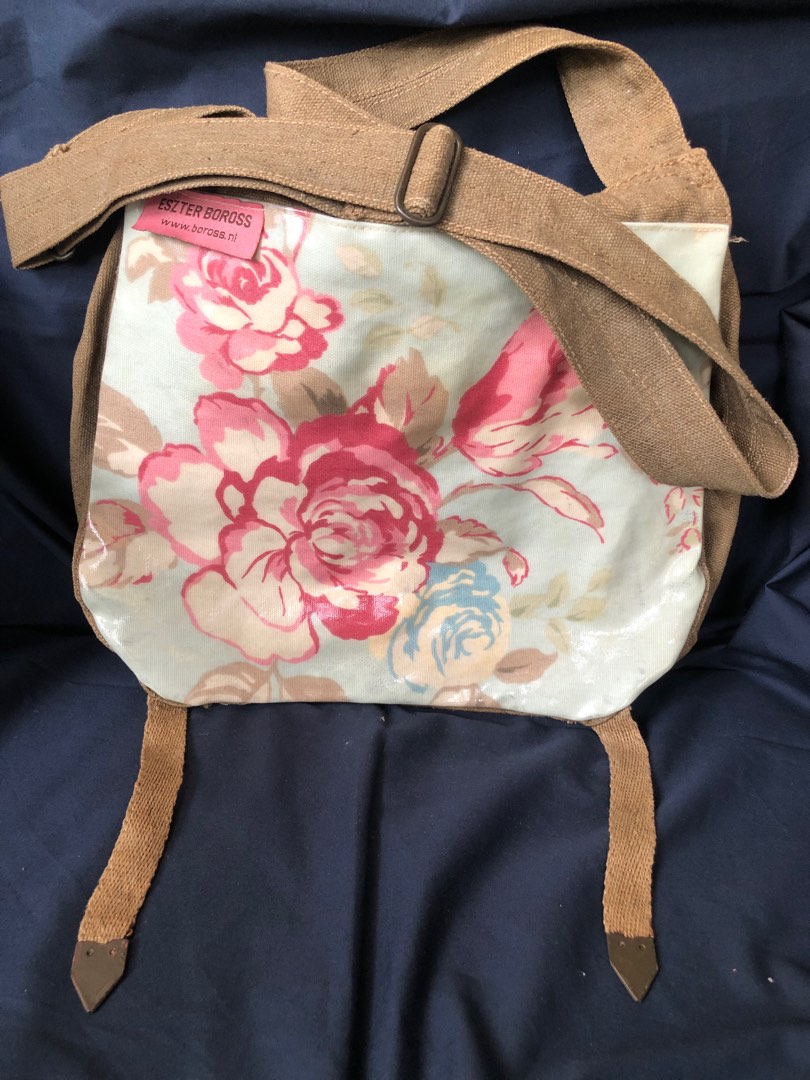 Vintage Dutch army canvas bag floral, Women's Fashion, Bags & Wallets ...