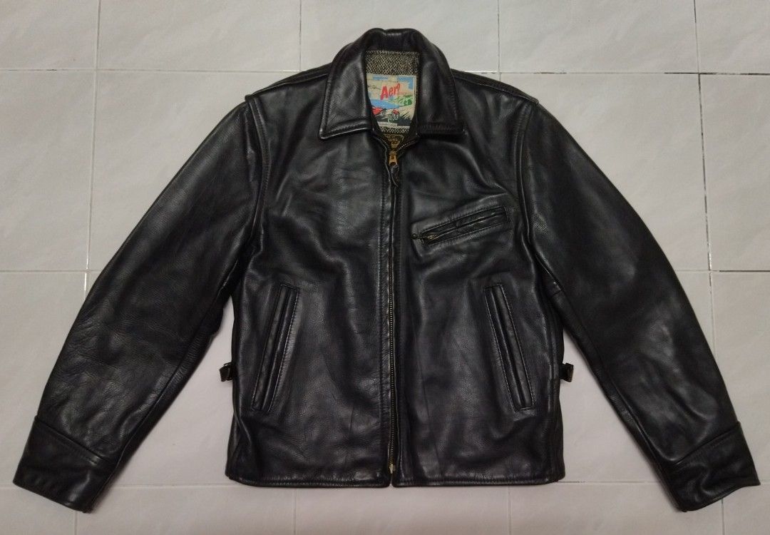 Vintage Classic Aero Highwayman Leather Jacket Kulit Size 36(M) Made in ...