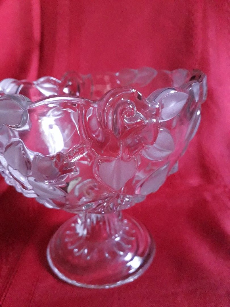 Waltherglas Natascha Rose Design Bowl, Furniture & Home Living, Home ...