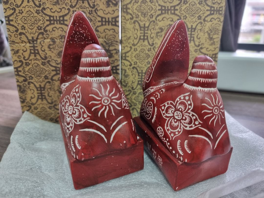 Wooden weight Rabbit (last pair), Furniture & Home Living, Home Decor ...