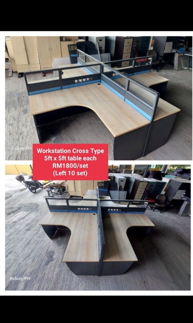Workstation Cross Type SALE !, Furniture & Home Living, Furniture ...