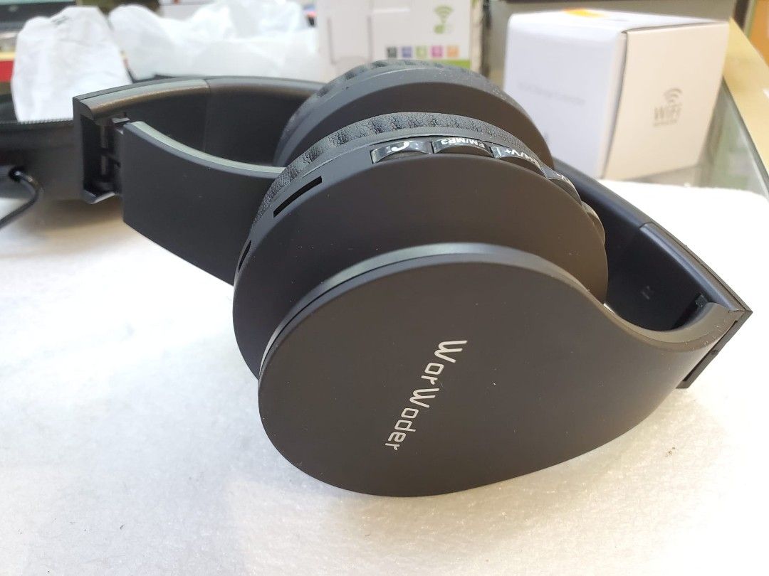 WorWoder LH‑811 Foldable Bluetooth Over‑Ear Headphones – Deep Bass, 80h ...