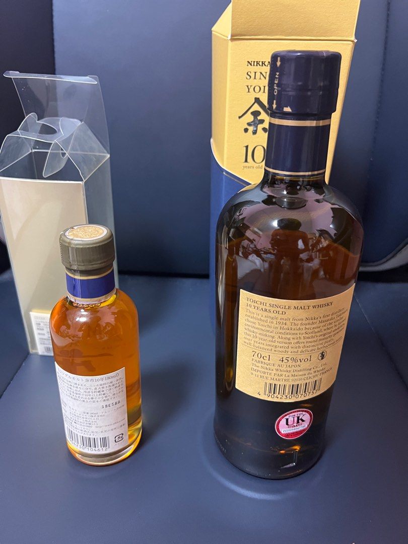 Yoichi 10 years bundle (700ml + 180ml), Food & Drinks, Alcoholic Beverages on Carousell