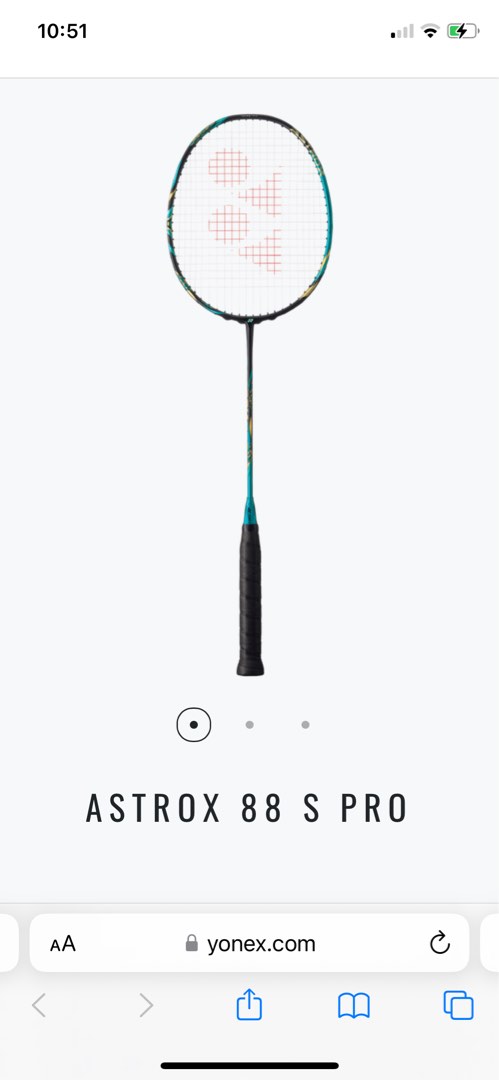 Yonex Badminton Racket 88S Pro Japan 4U, Sports Equipment, Sports ...