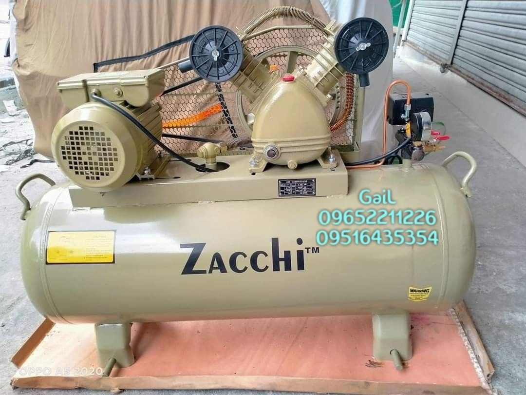ZACCHI 3HP, 100L Single Phase Belt Driven Air Compressor (ZAC-200 ...