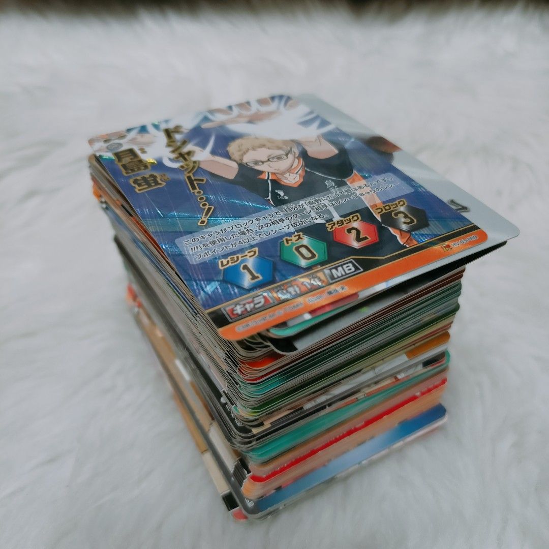 180pcs Haikyuu! Vobaca Volleyball Card Game Set, Hobbies & Toys ...