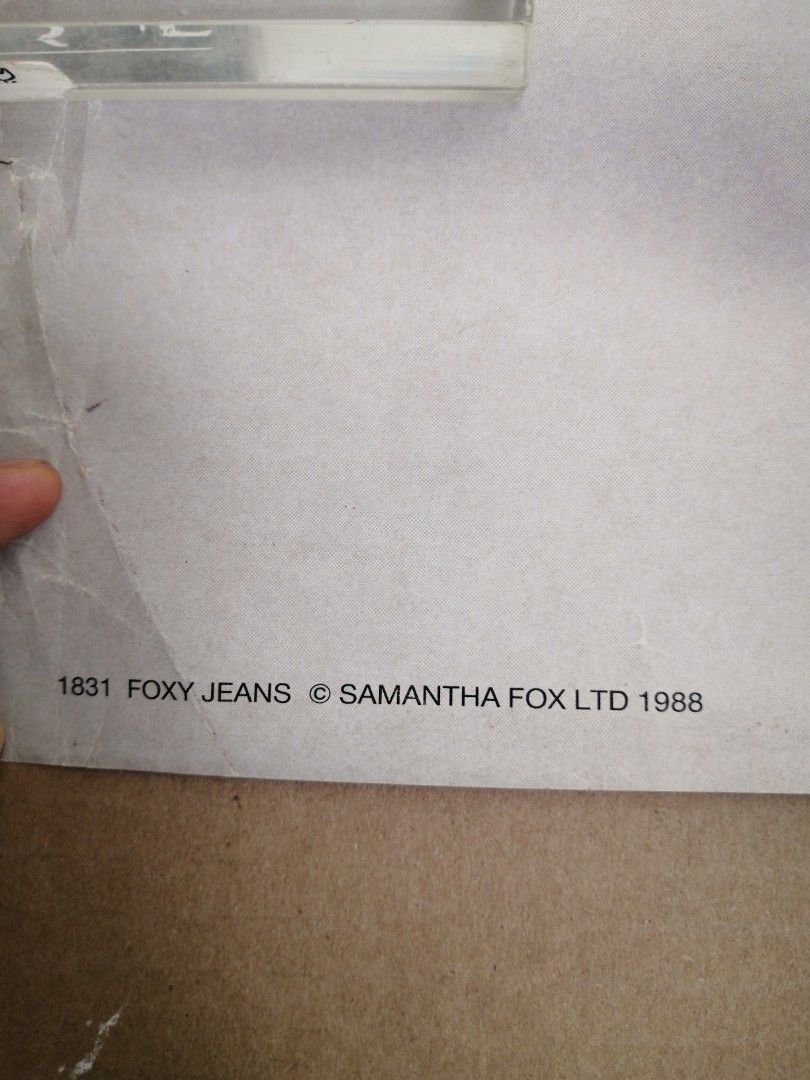 1988 Samantha Fox poster, Hobbies & Toys, Memorabilia & Collectibles ...