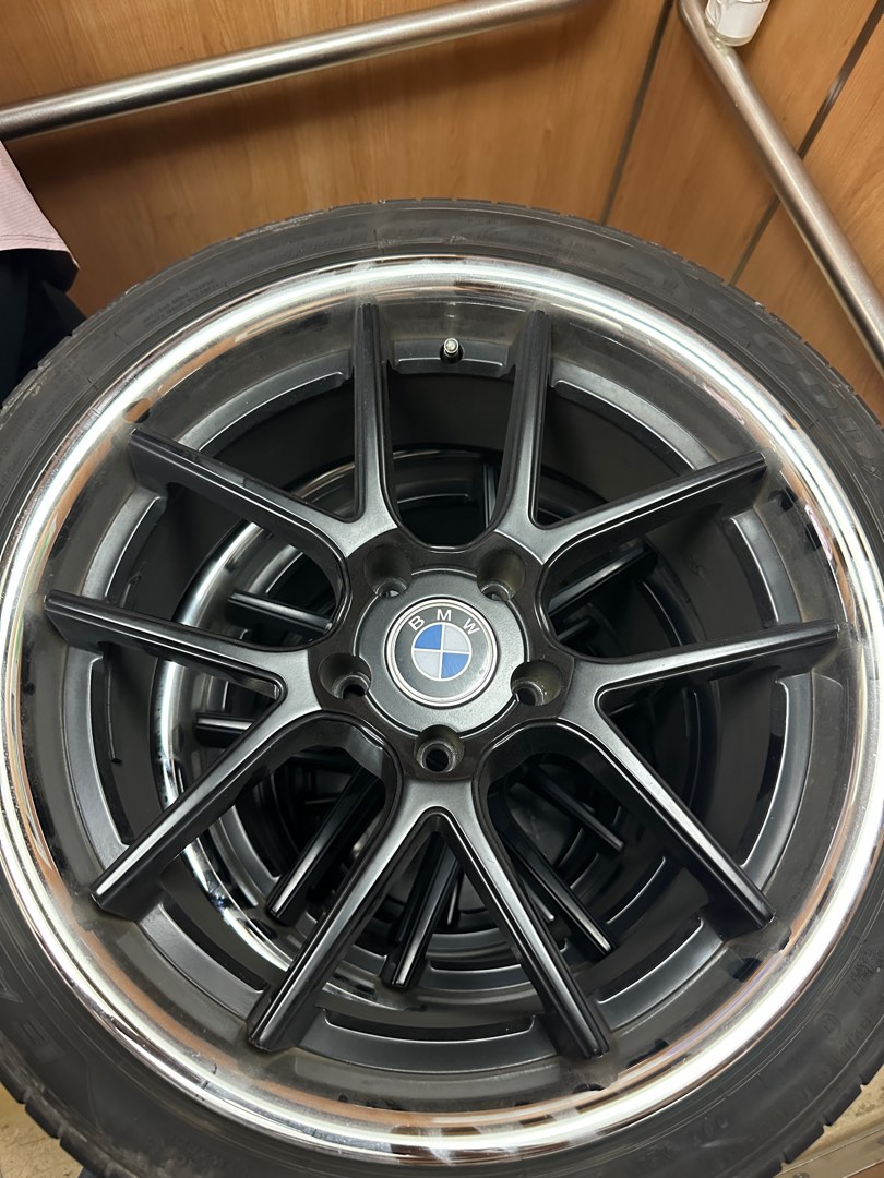 19 inch BMW sports rim with bridgestone estimate 70% tyre thread, Car ...