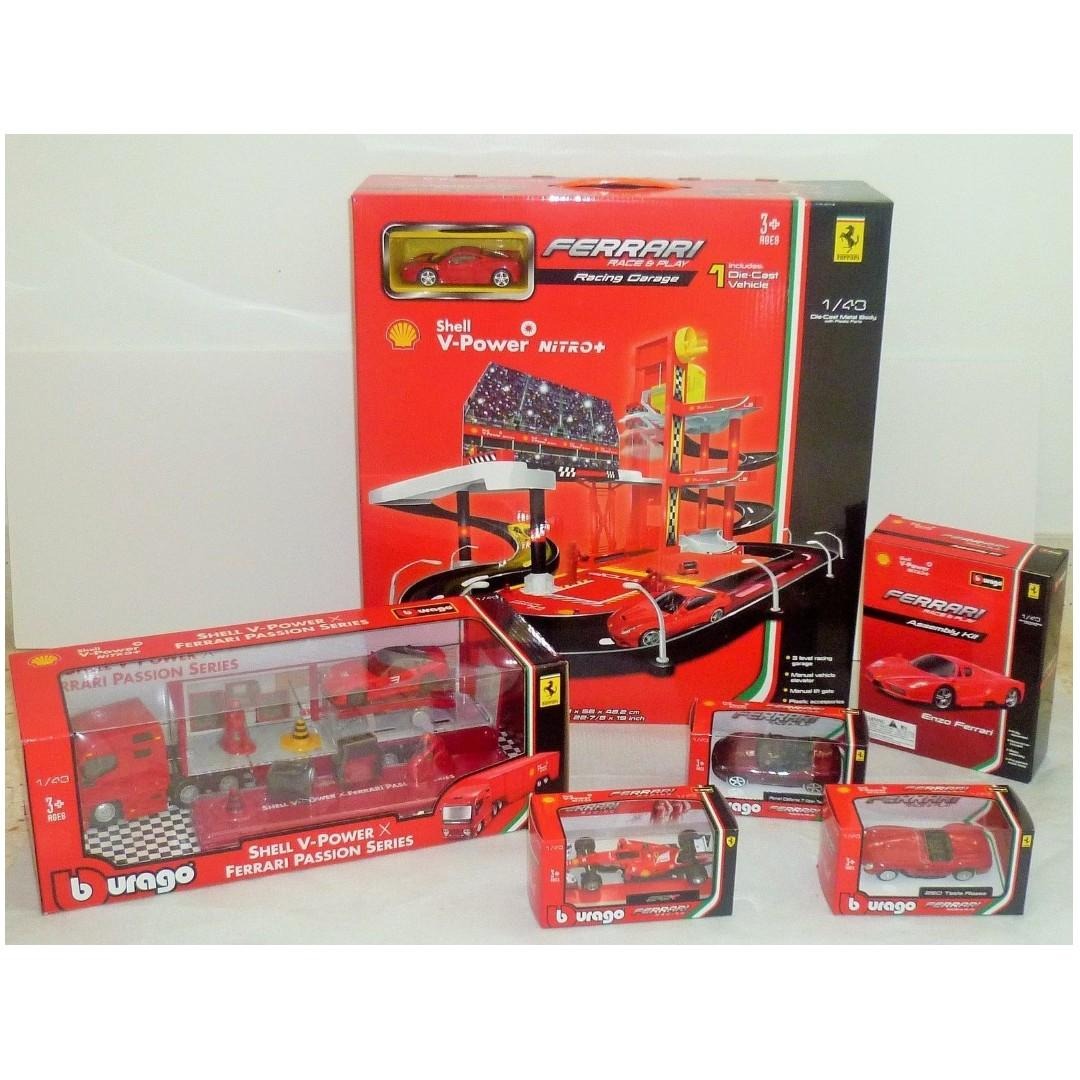 2015 Complete Full Set Shell V Power Passion Series 1/43 burago Ferrari ...