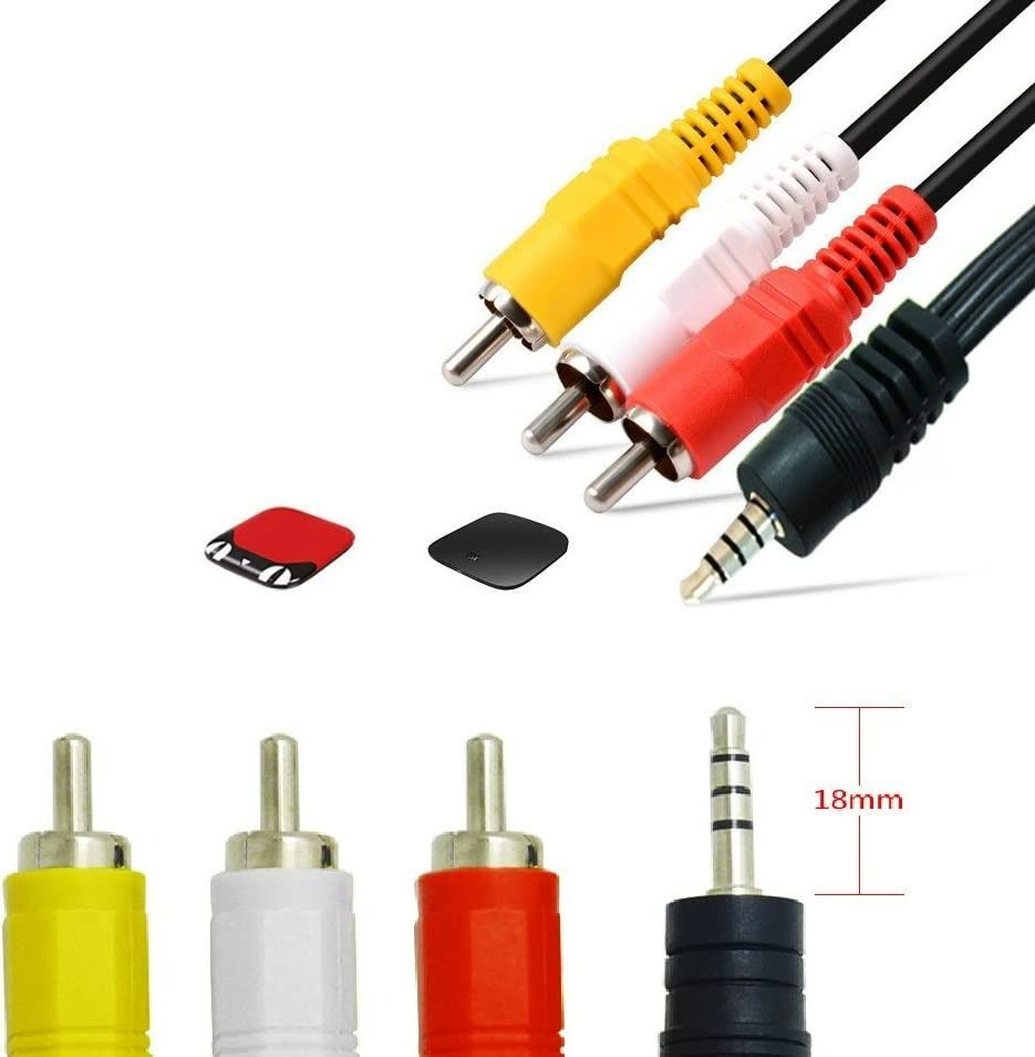 2449) AV TO 3 RCA CABLE AV CABLE TV AUDIO VIDEO CABLE, Computers & Tech ...