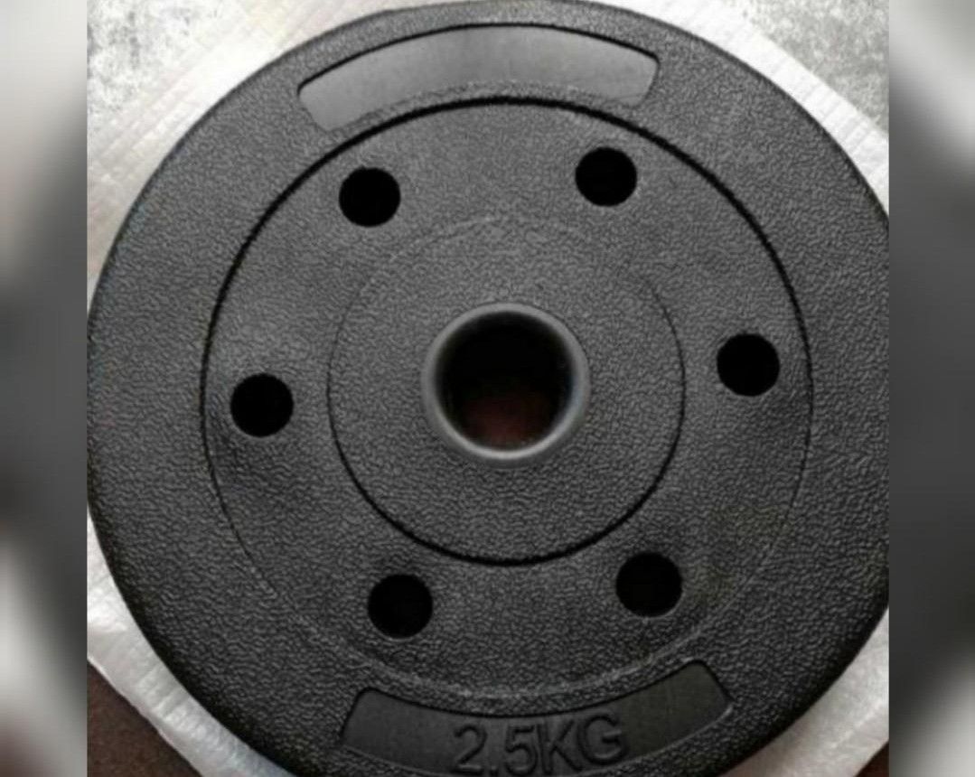 2.5kg Plastic Weight Plate For Dumbell / Barbell /Strength Training ...