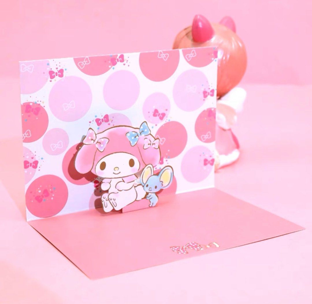3D Pop up Sanrio greeting card / Hello Kitty card / My Melody / Kuromi ...