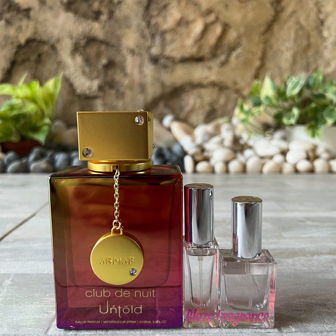 5ml/10ml Original Armaf Club de Nuit Untold glass spray decant, Beauty ...
