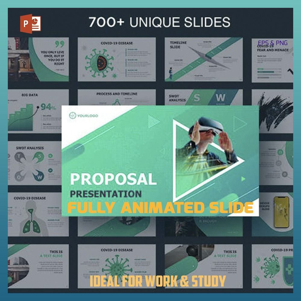 700+ Proposal Animated PowerPoint Template | Easy Edit, Computers ...