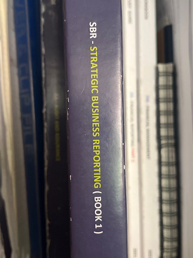 ACCA- SBR textbook 1&2&3, Hobbies & Toys, Books & Magazines, Textbooks ...