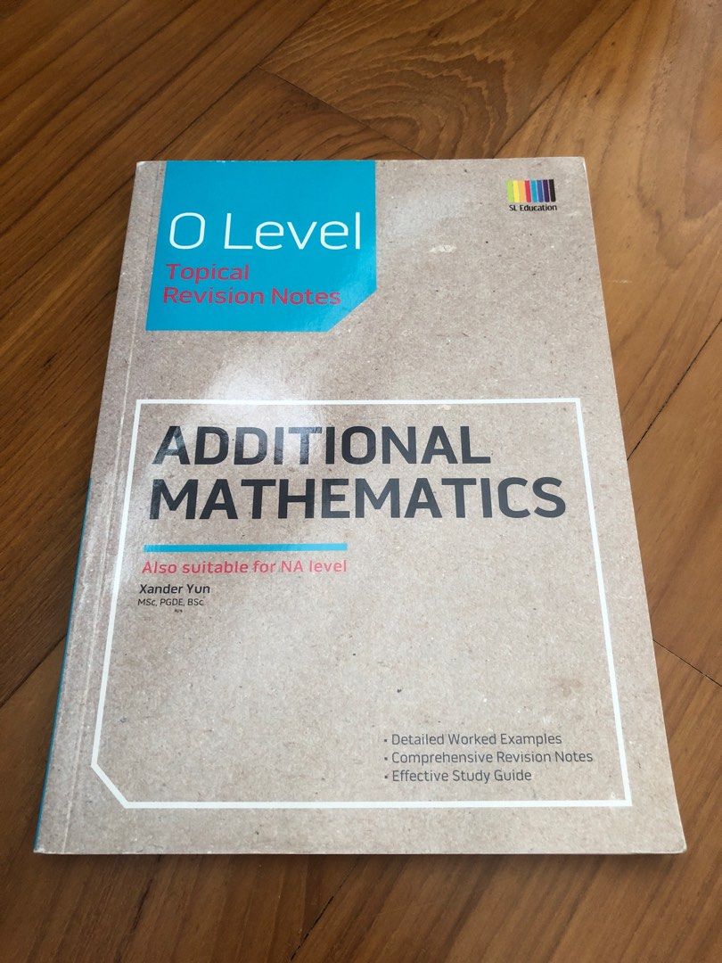Additional Mathematics O level Topical Revision Notes, Hobbies & Toys ...