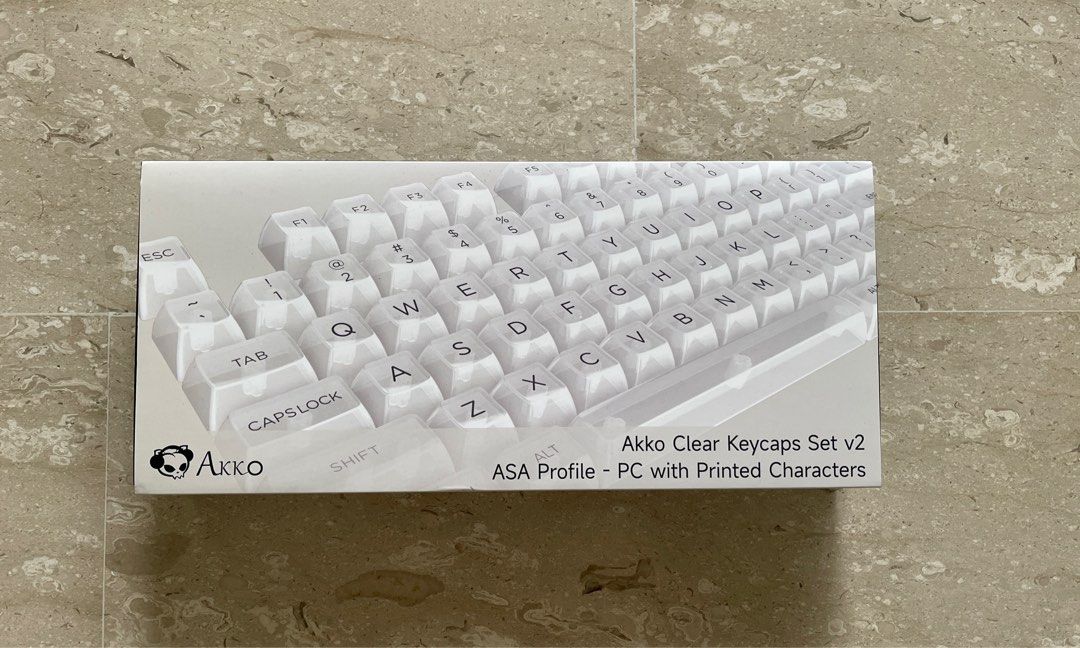 Akko ASA Clear Keycaps V2, Computers & Tech, Parts & Accessories ...