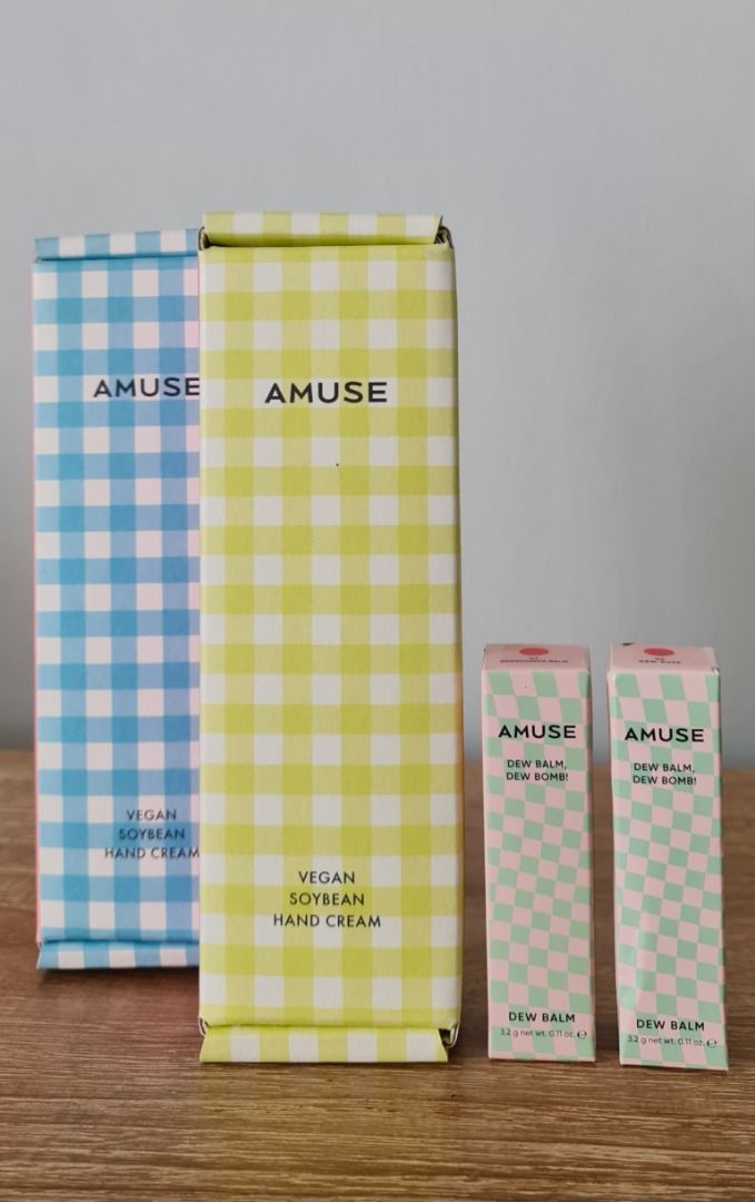 AMUSE Vegan Soybean Hand Cream 50ml, Dew Balm Dew Bomb, Beauty ...