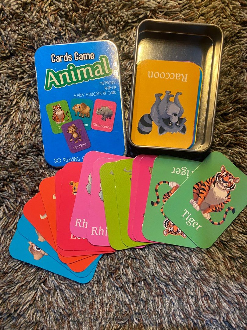 Animal memory game on Carousell